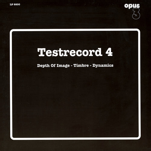 Opus 3 Test Record 4 Depth Of Image Timbre Dynamics 180g Audiophile Vi ...